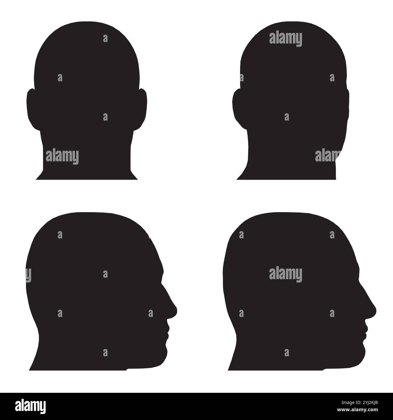 Human head side view Black and White Stock Photos & Images - Alamy