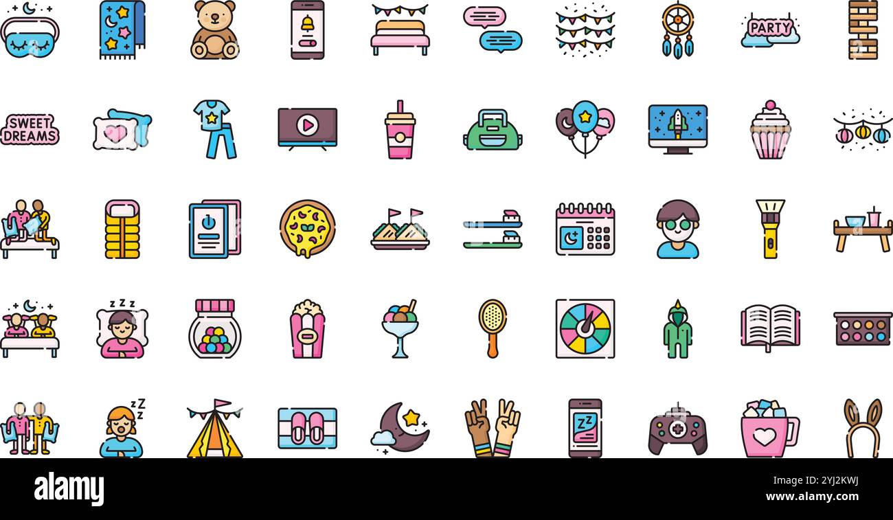 Sleepover movie Stock Vector Images - Alamy