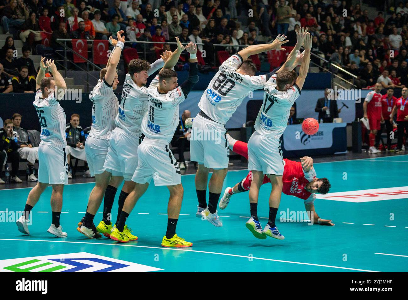 ANKARA TURKEY, November 10, 2024: Turkish Men's Handball national team ...