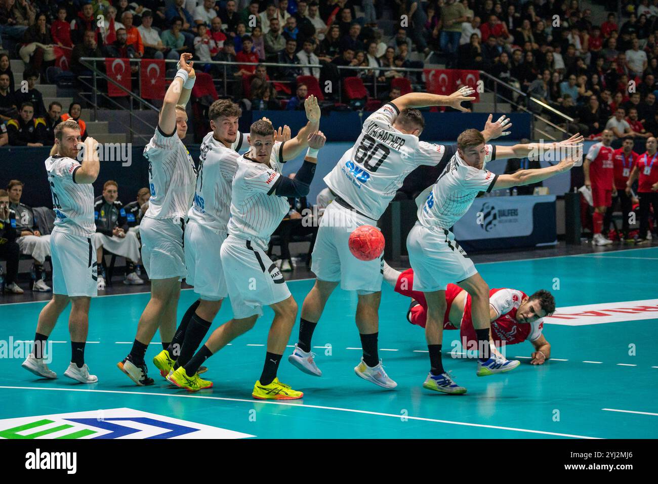 ANKARA TURKEY, November 10, 2024: Turkish Men's Handball national team ...