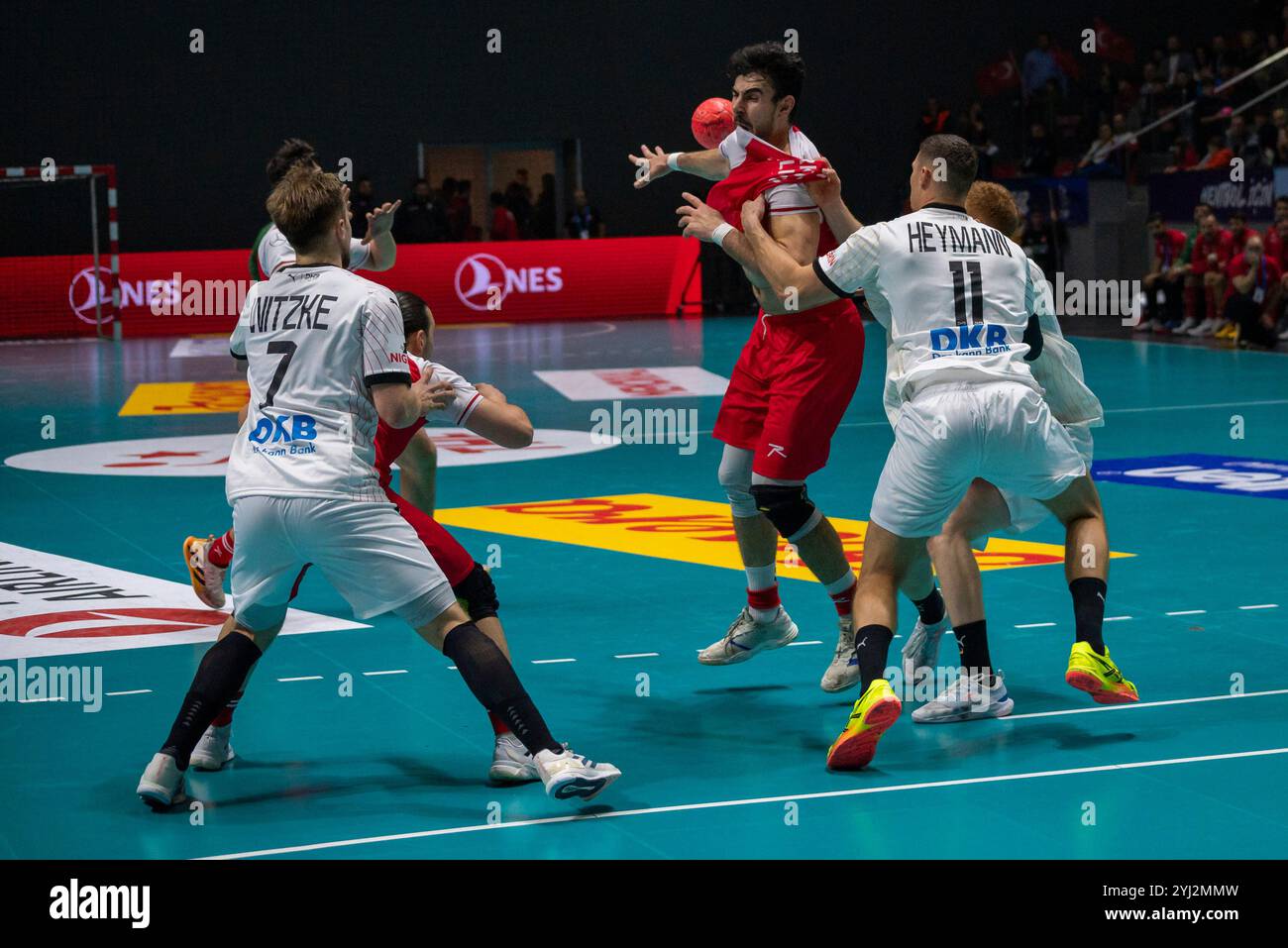 ANKARA TURKEY, November 10, 2024: Turkish Men's Handball national team ...