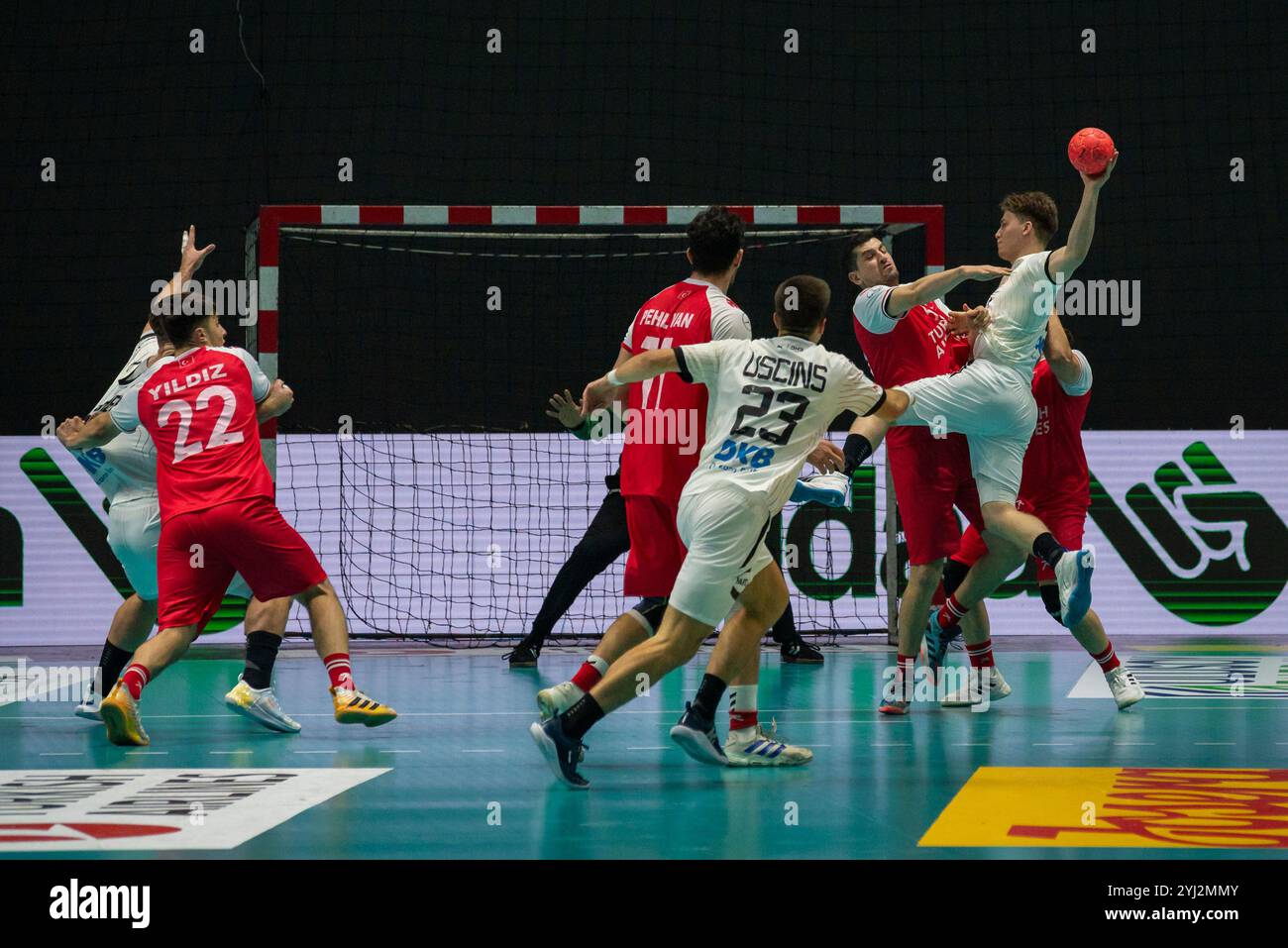 ANKARA TURKEY, November 10, 2024: Turkish Men's Handball national team ...