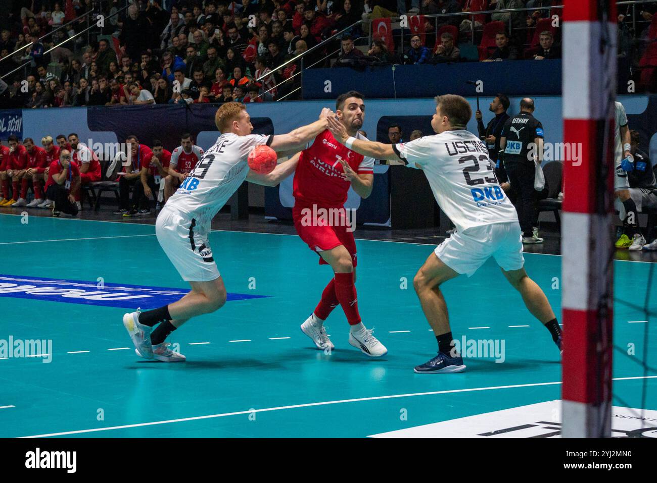 ANKARA TURKEY, November 10, 2024: Turkish Men's Handball national team ...