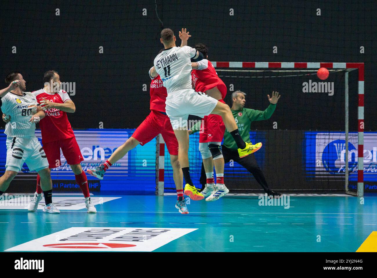 ANKARA TURKEY, November 10, 2024: Turkish Men's Handball national team ...