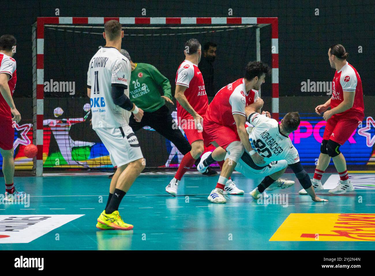 ANKARA TURKEY, November 10, 2024: Turkish Men's Handball national team ...