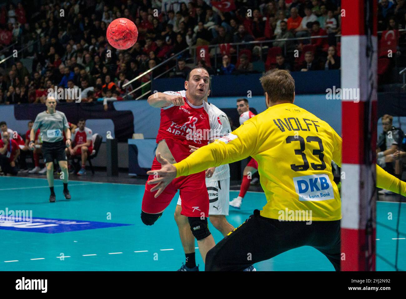 ANKARA TURKEY, November 10, 2024: Turkish Men's Handball national team ...