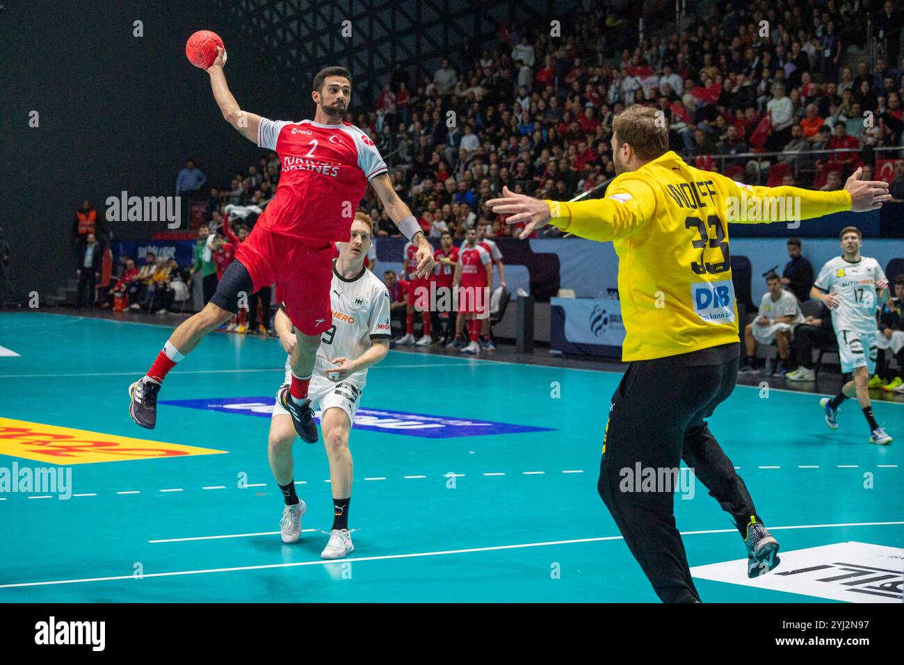 ANKARA TURKEY, November 10, 2024: Turkish Men's Handball national team ...