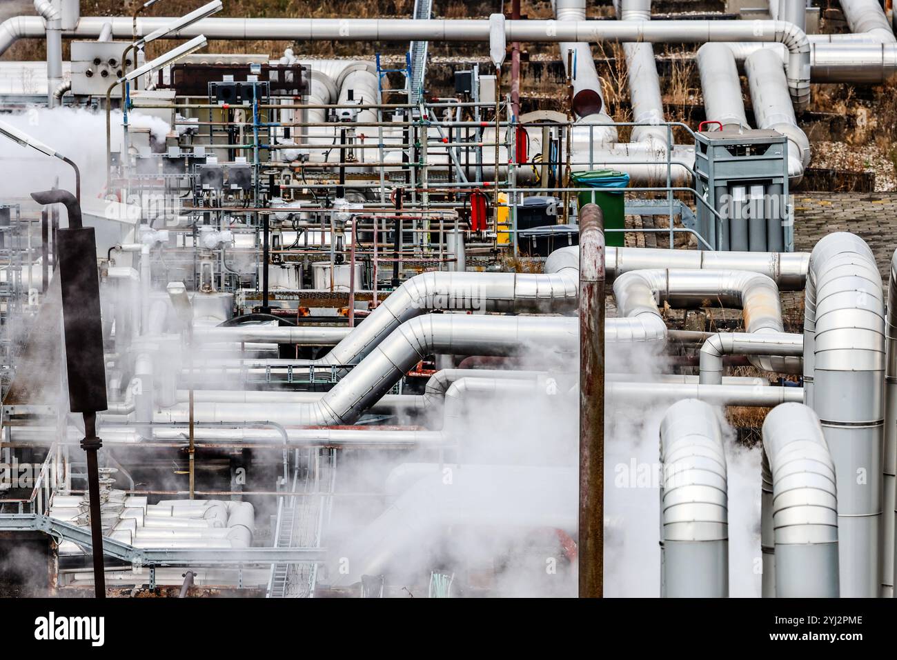 ROTTERDAM - Exterior of the Shell Pernis site in the port of Rotterdam ...