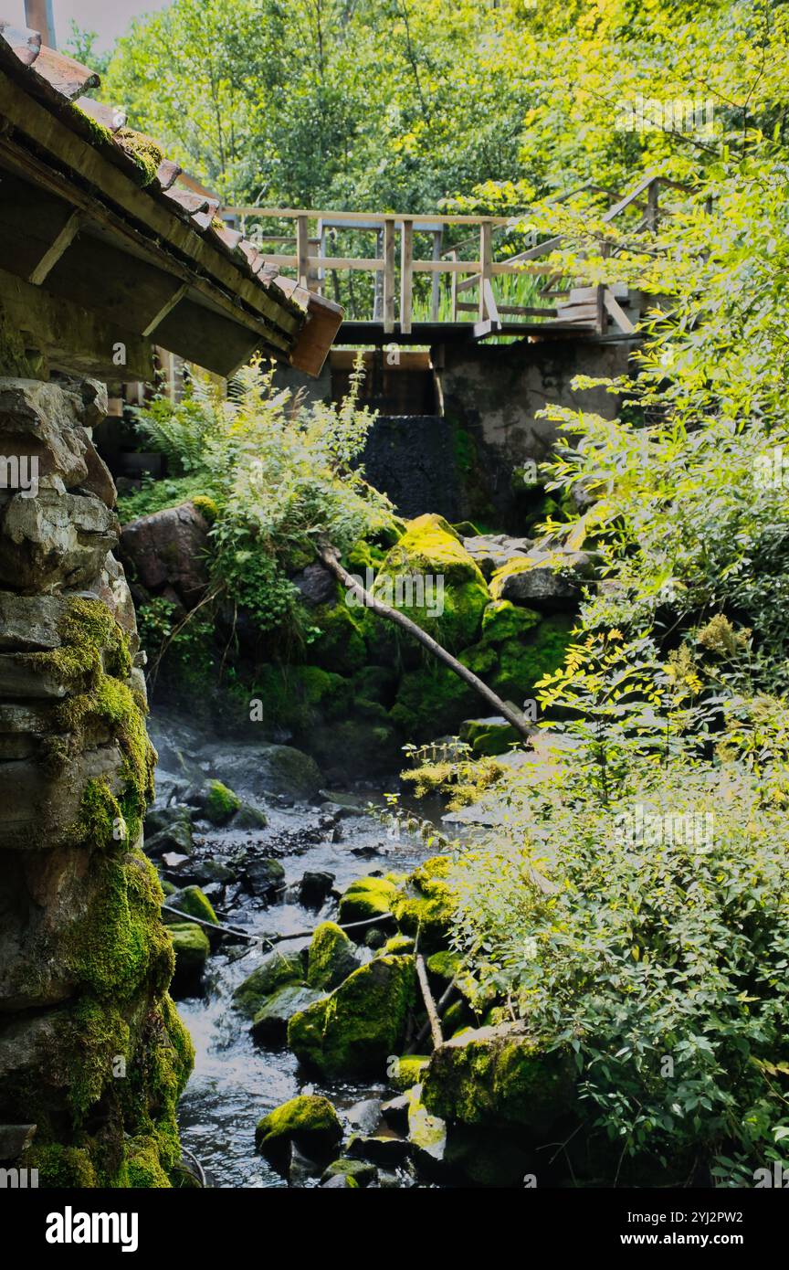 Moss covered bridge hi-res stock photography and images - Alamy