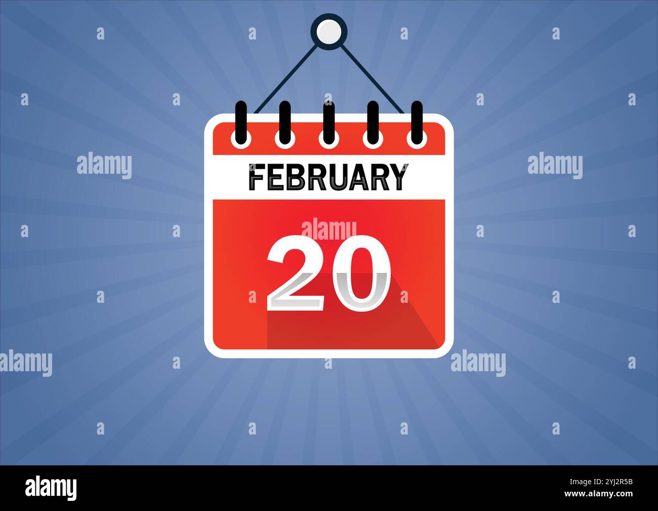 20 february icon Stock Vector Images - Alamy