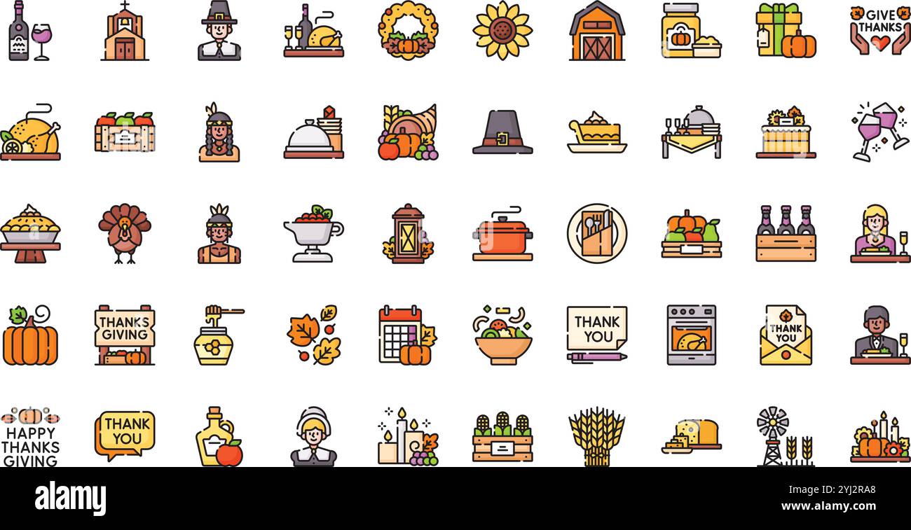Thanksgiving icons .. High-Quality Vector Icons Collection with ...
