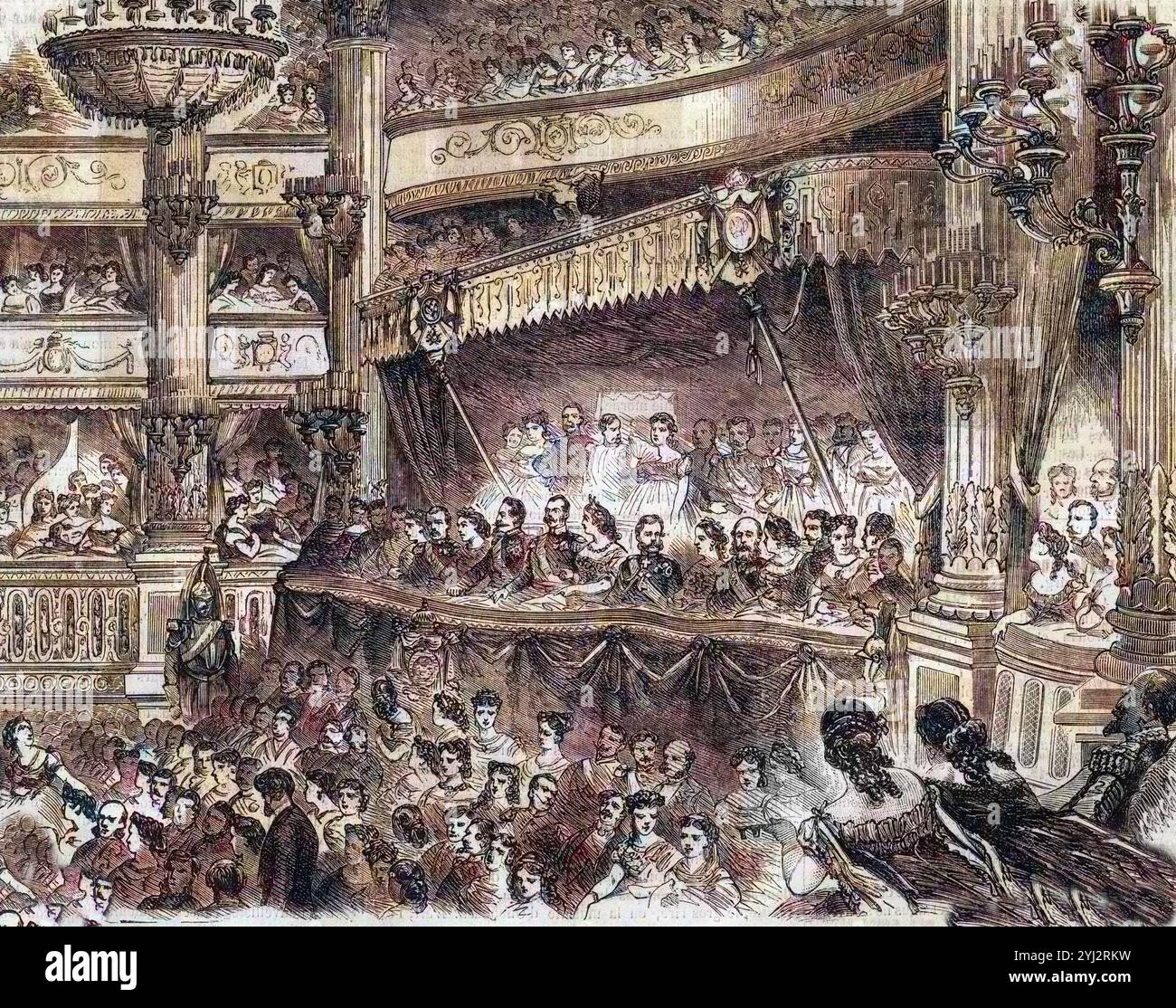 Journey of the Russian Emperor Alexander II (1818-1881) to Paris: Gala ...