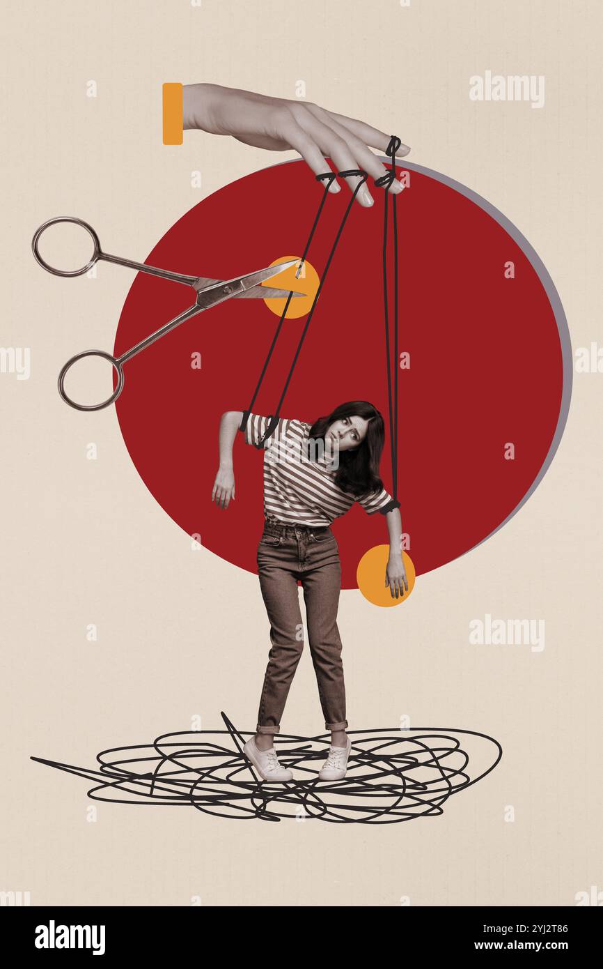 Composite collage picture image of employee overworked tired propaganda ...