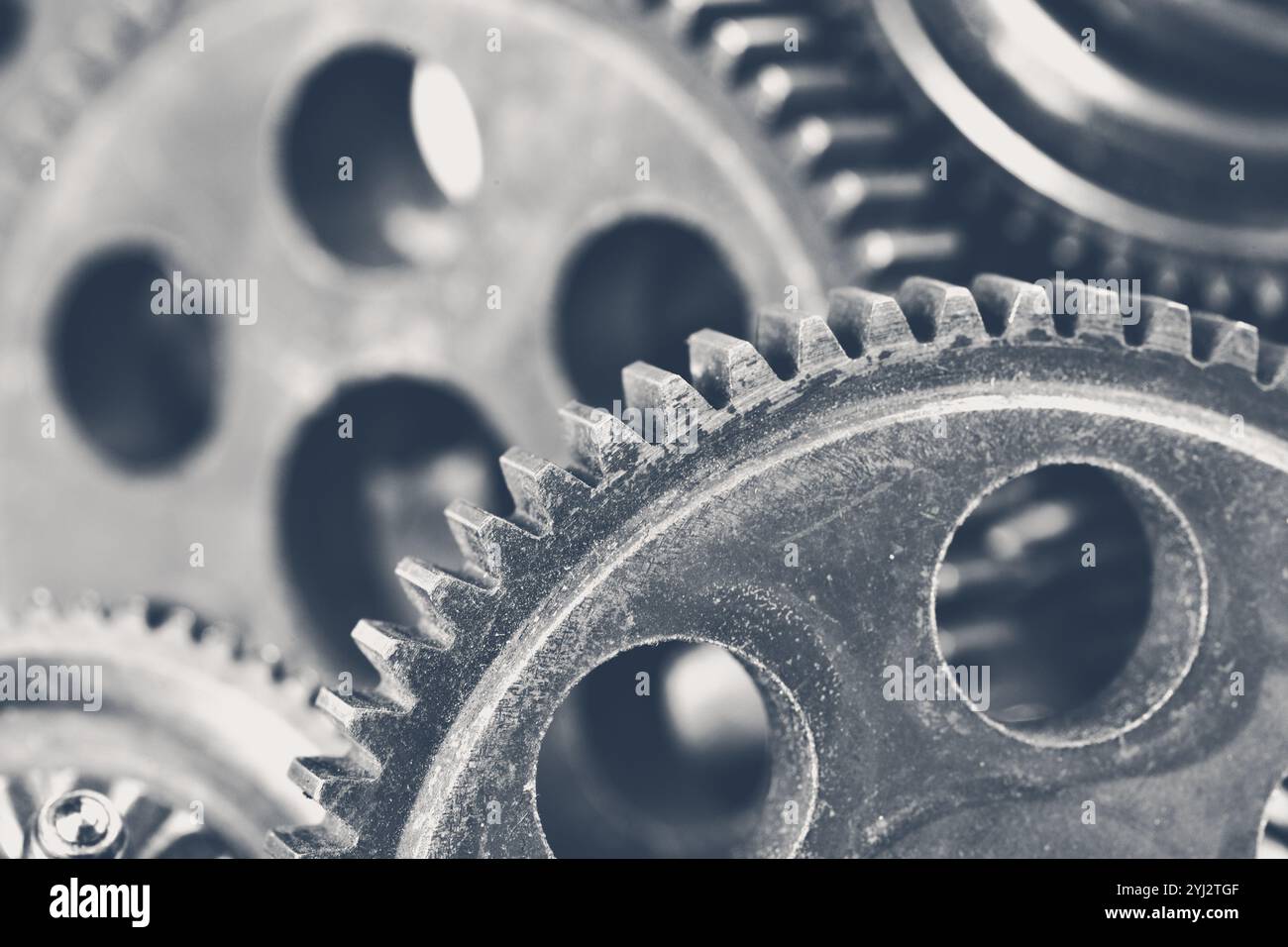 Close-up view of stack of gears Stock Photo - Alamy