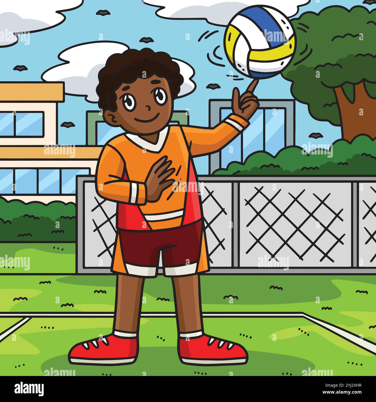 Volleyball player spinning ball hi-res stock photography and images - Alamy