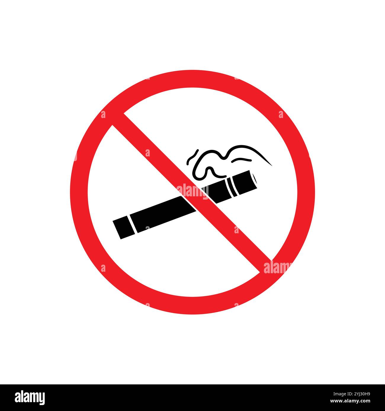 No smoke icon. Stop smoking symbol. Vector sign isolated on white ...