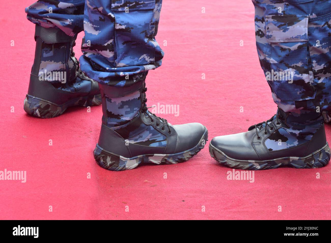 black military boots Stock Photo - Alamy