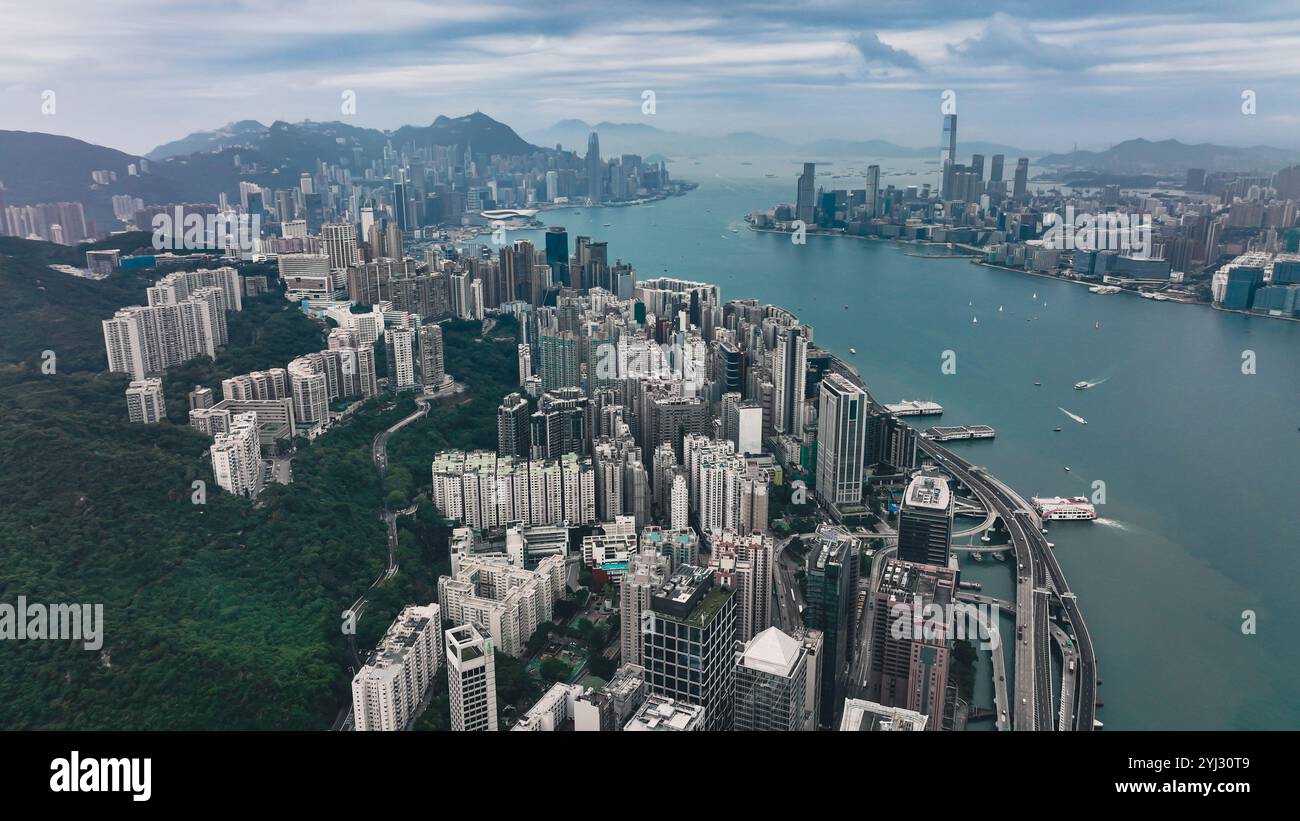 Aerial view captures lush greenery hi-res stock photography and images - Alamy