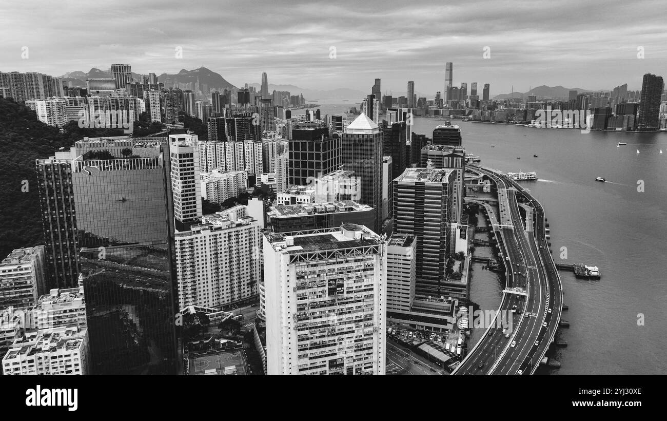 Aerial view captures busy water hi-res stock photography and images - Alamy