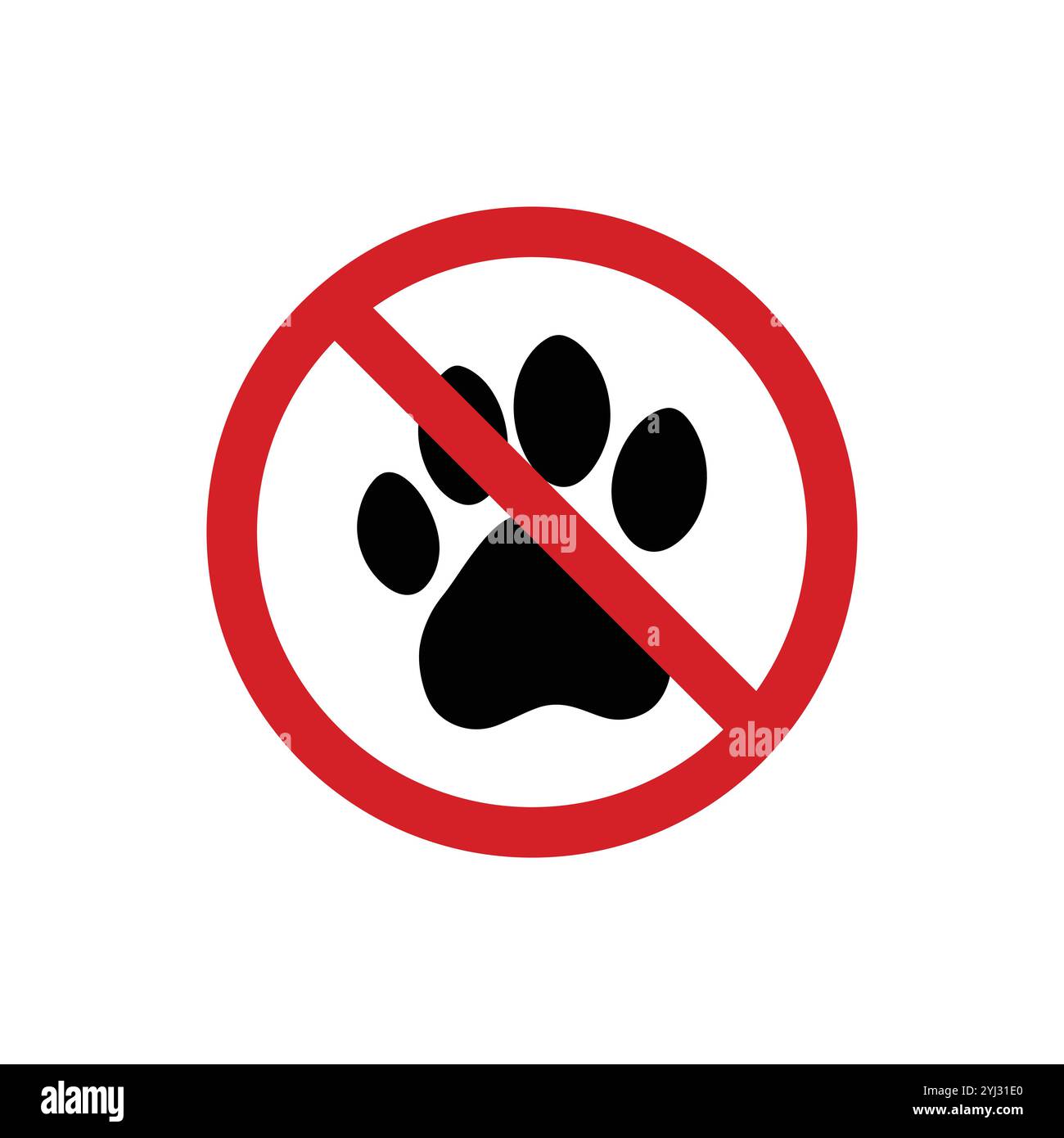 No dog signboard Stock Vector Images - Alamy