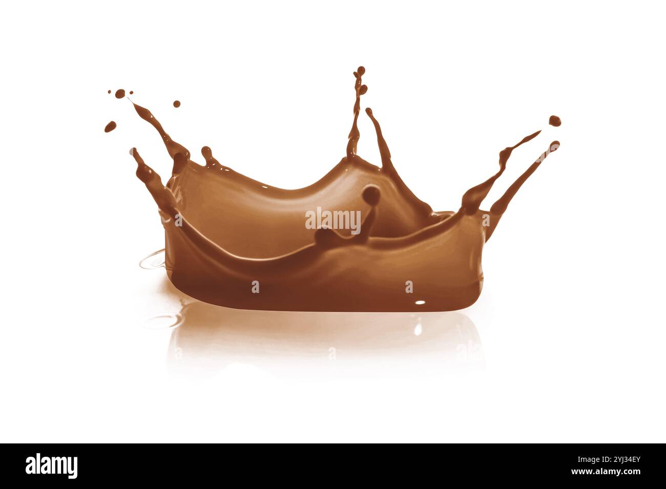 Splash pouring chocolate milkshake hi-res stock photography and images ...