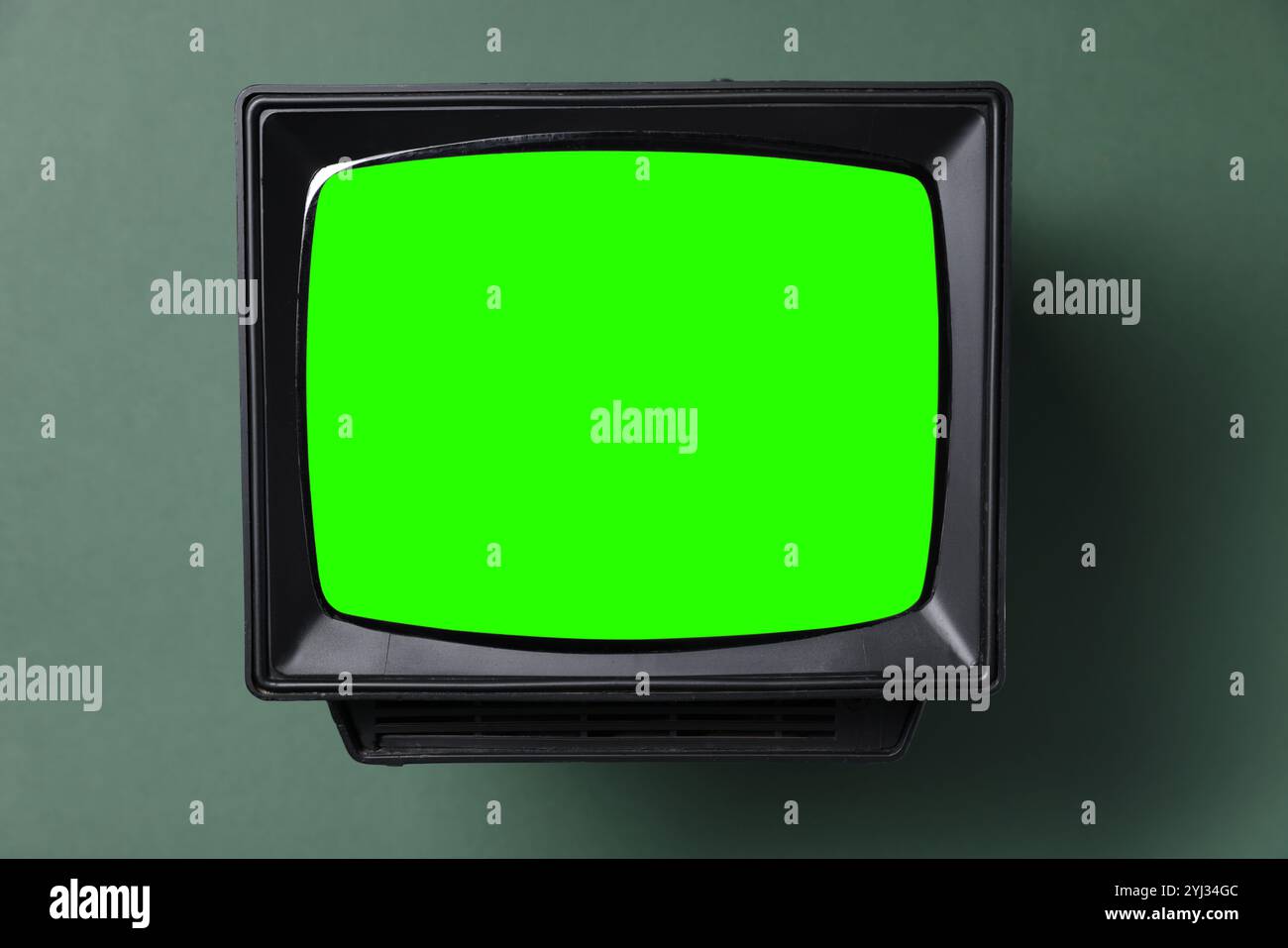 Old television key green screen hi-res stock photography and images - Alamy