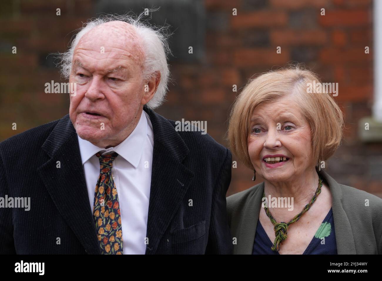 File photo dated 16/05/24 of Timothy West and Prunella Scales leaving ...