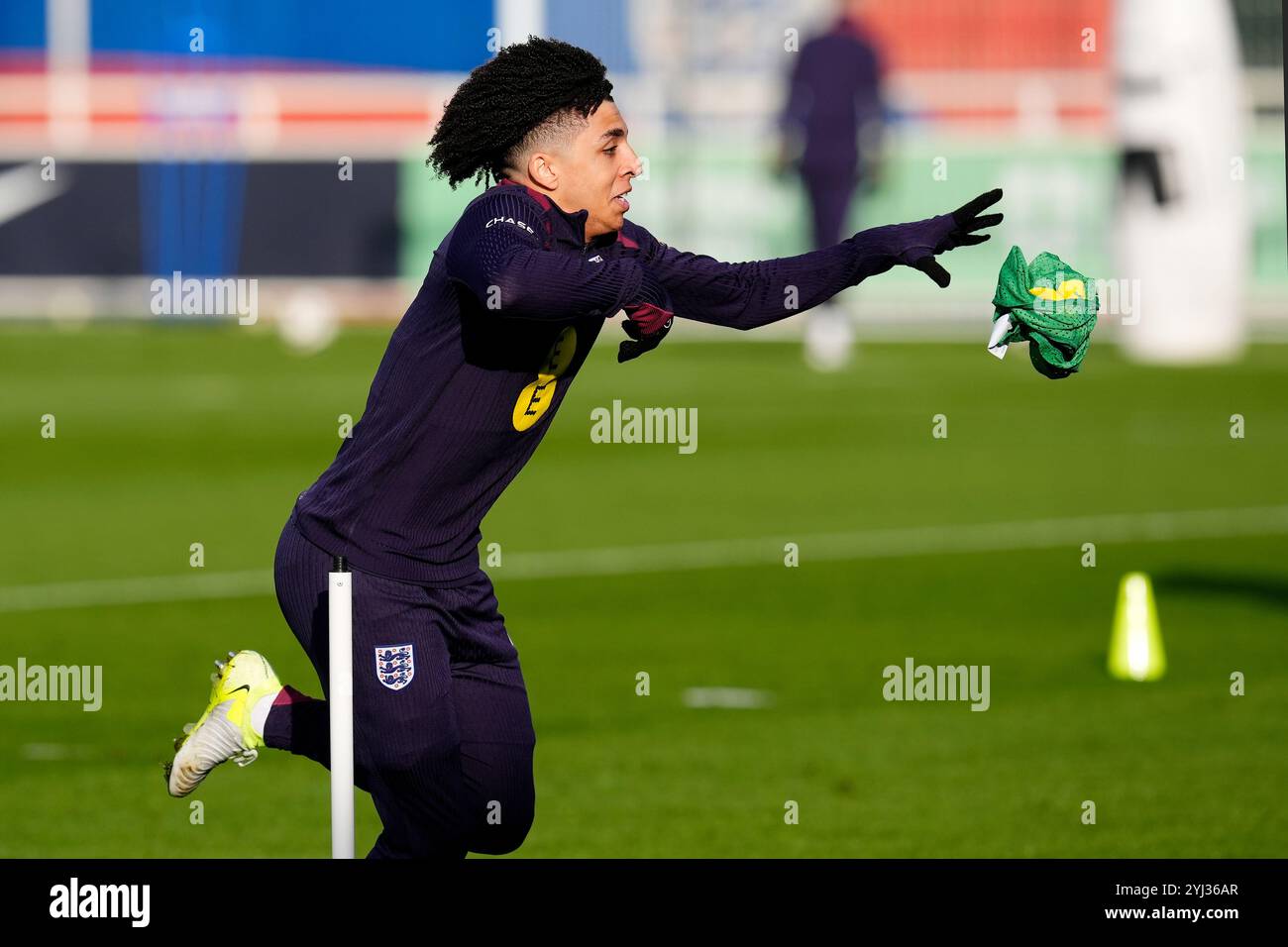 England's Rico Lewis during a training session at St George's Park ...