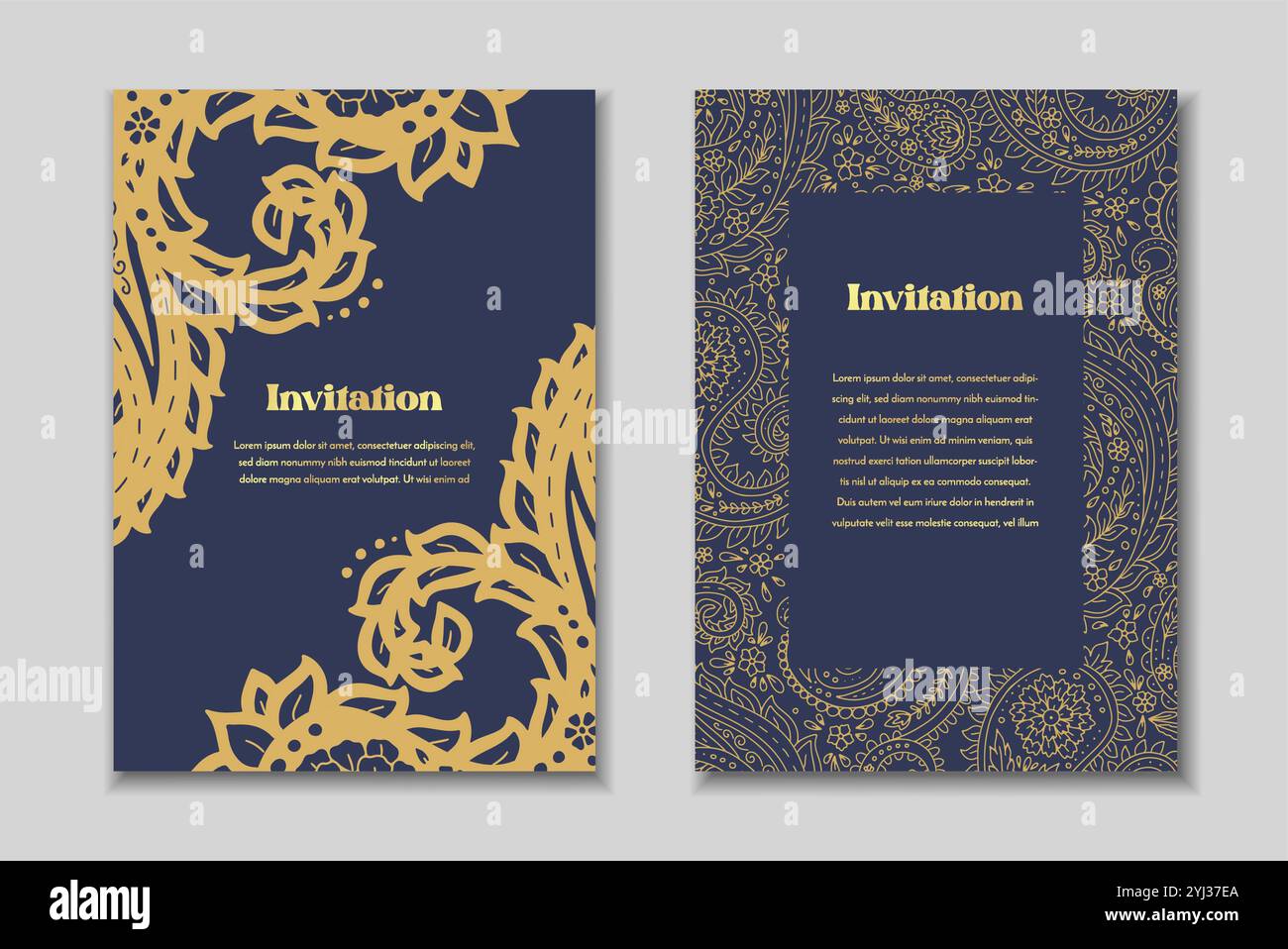 Two paisley motifs hi-res stock photography and images - Alamy