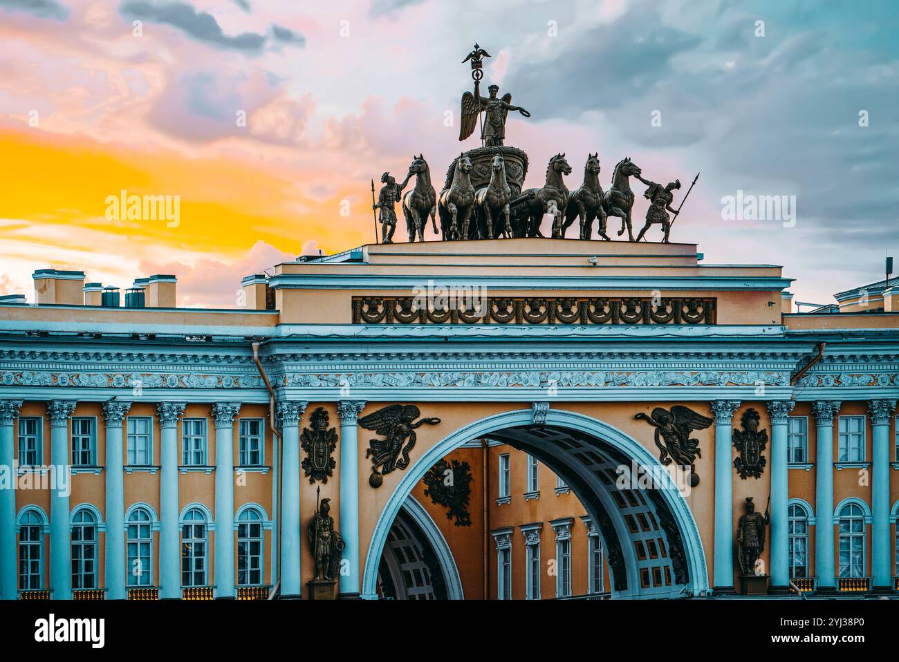 Arc de Triomphe of the General Headquarters Building on Palace Square ...
