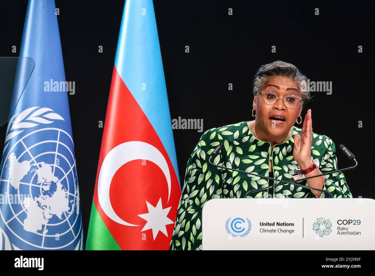 Baku, Azerbaijan. 13th Nov, 2024. Judith Suminwa Tuluka, Prime Minister ...