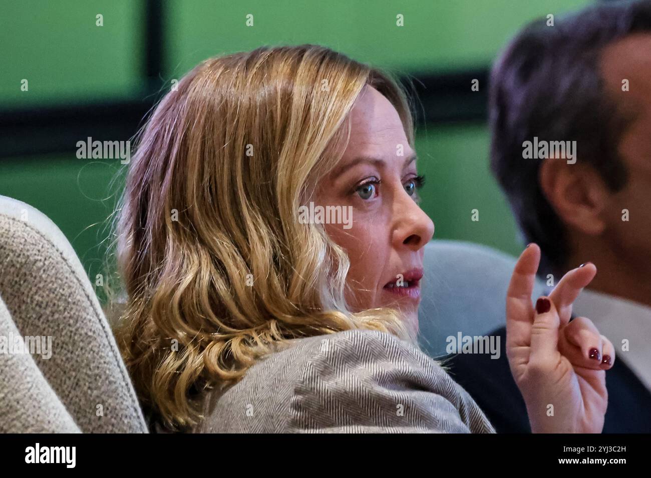 Baku, Azerbaijan, November 13, 2024. Giorgia Meloni, Prime Minister of ...