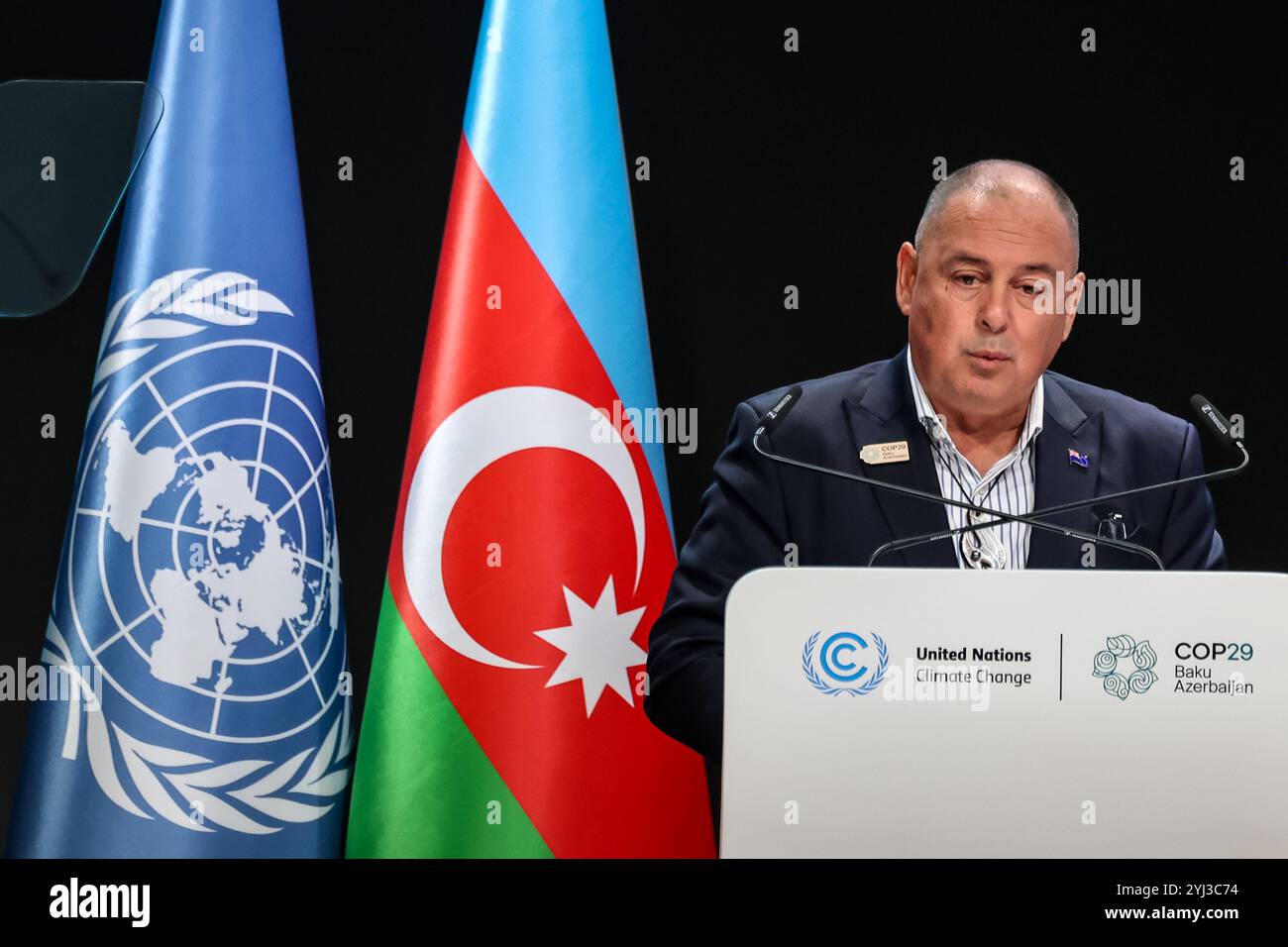 Baku, Azerbaijan. 13th Nov, 2024. Mark Stephen Brown, Prime Minister of ...