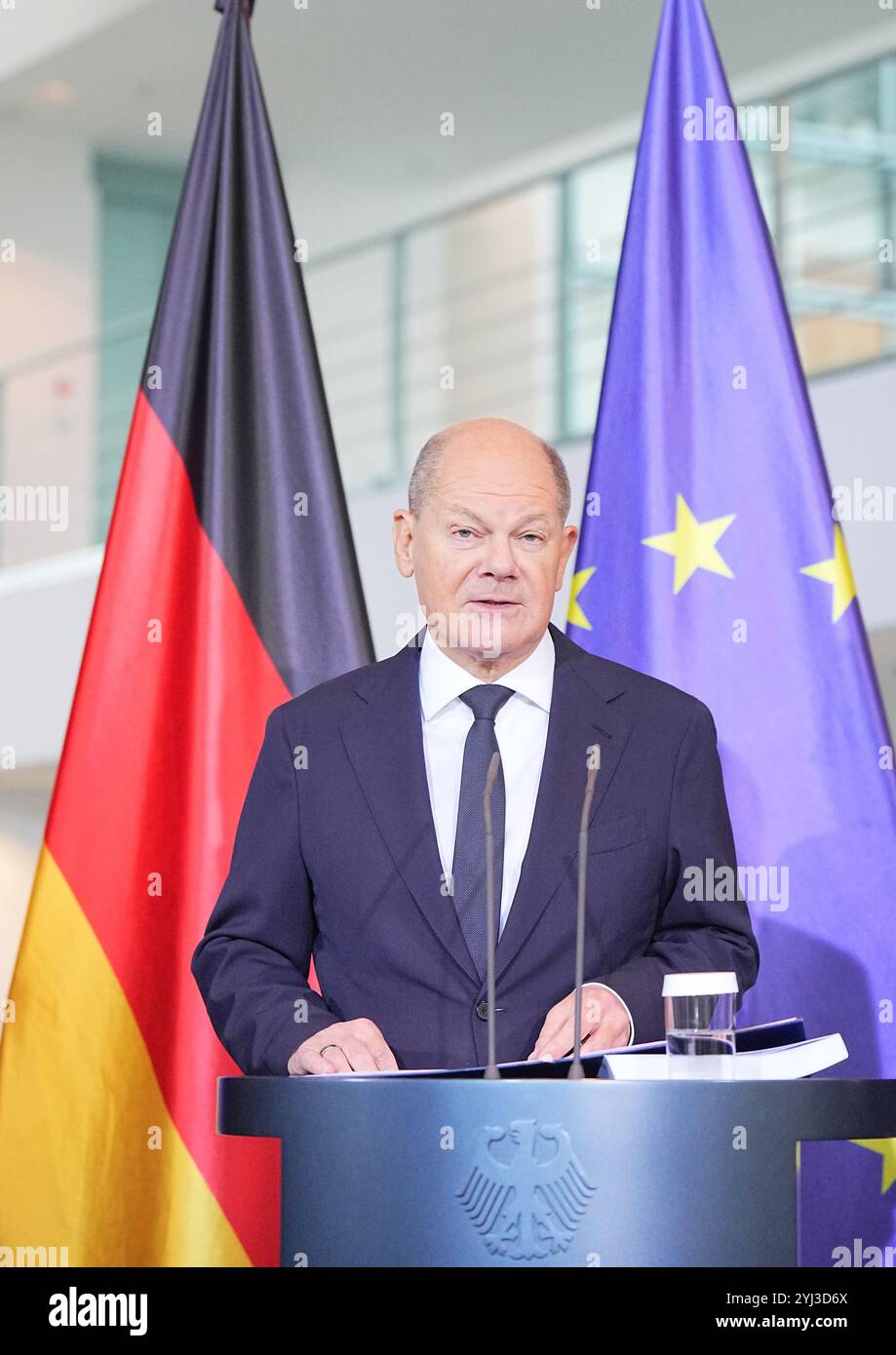 Berlin, Germany. 13th Nov, 2024. Federal Chancellor Olaf Scholz (SPD ...