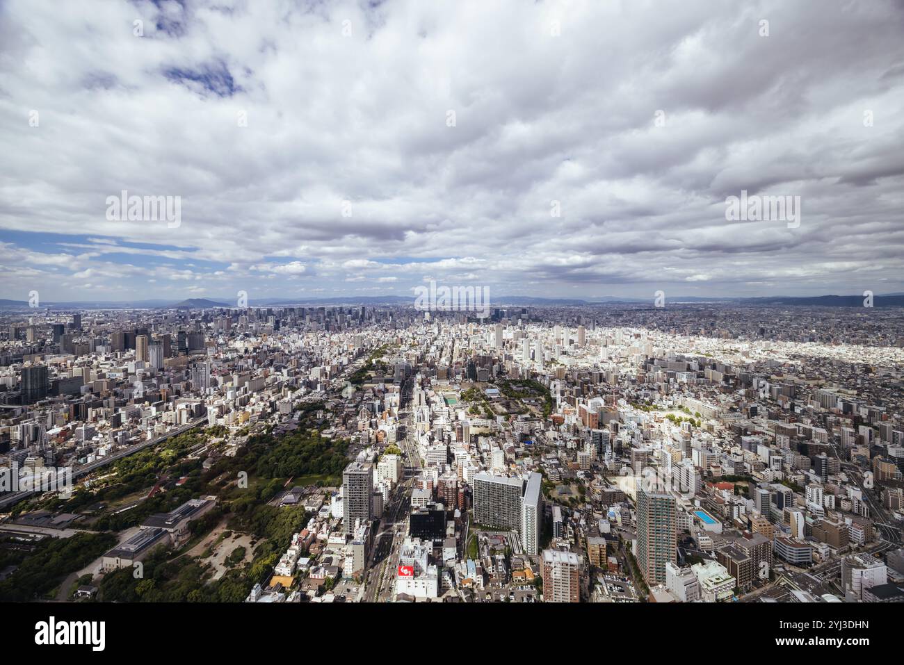 Osaka Aerial View in Japan Stock Photo - Alamy