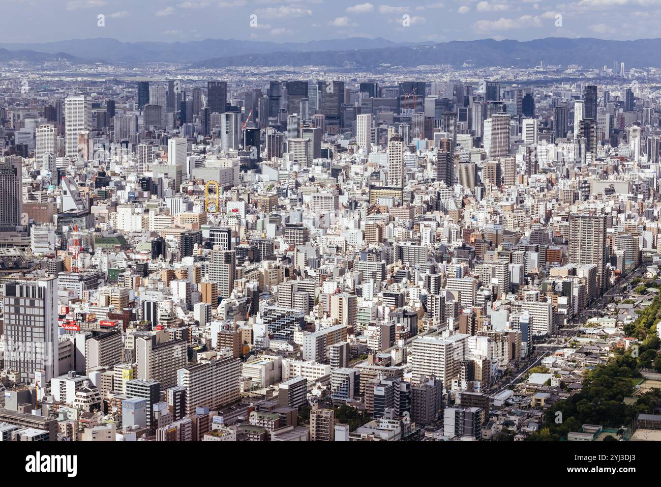 Osaka Aerial View in Japan Stock Photo - Alamy