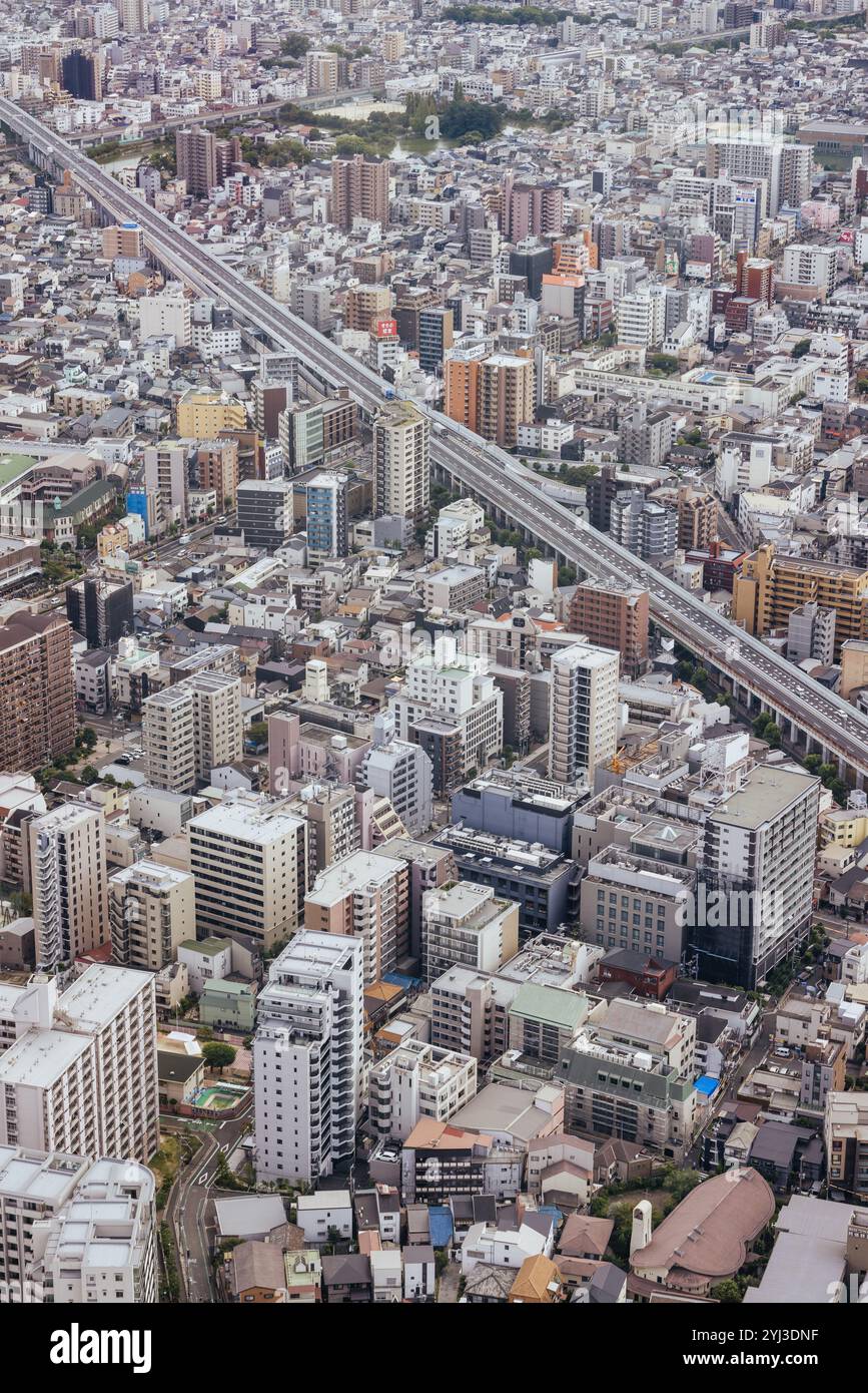 Osaka Aerial View in Japan Stock Photo - Alamy
