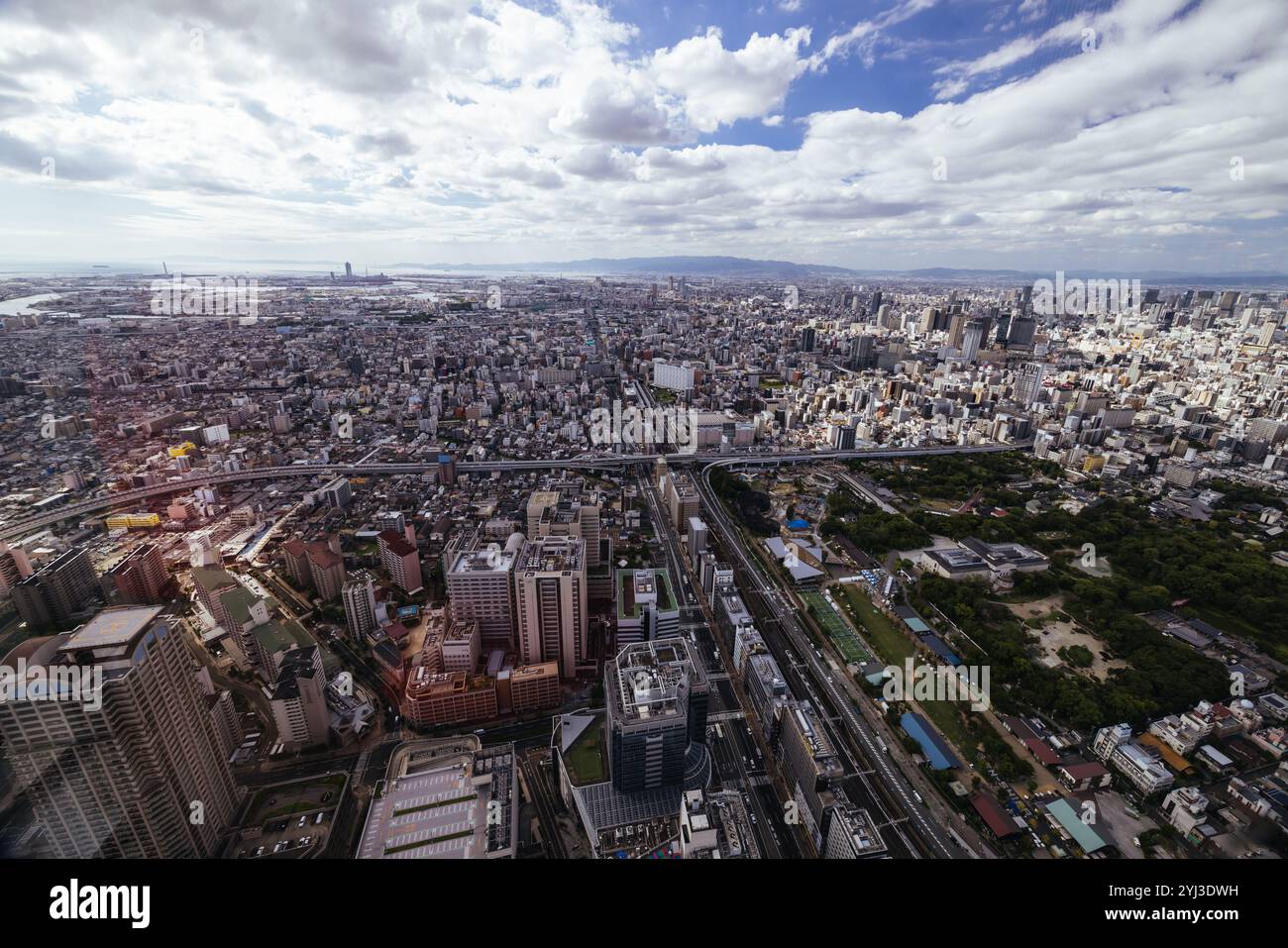 Osaka Aerial View in Japan Stock Photo - Alamy