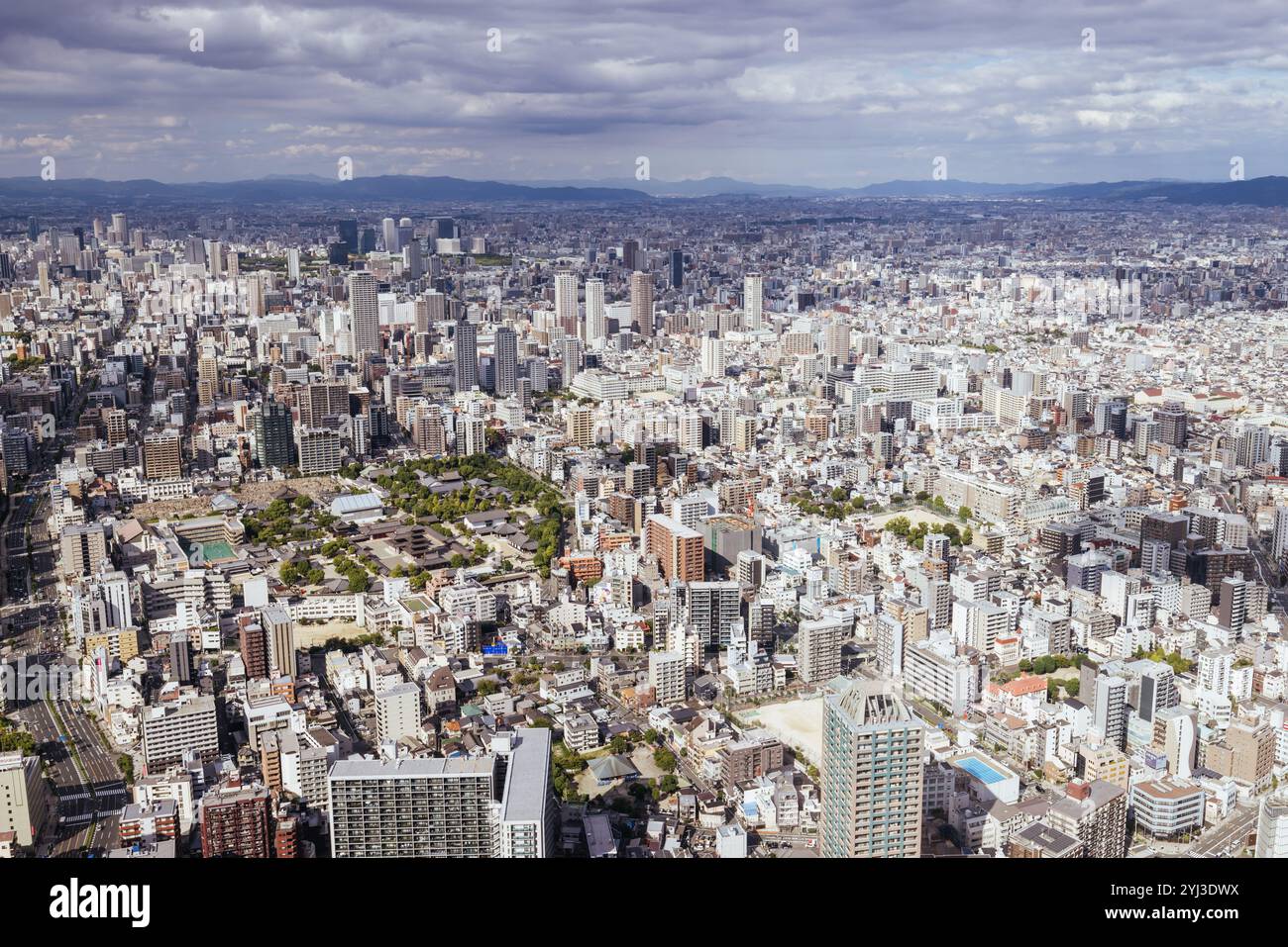 Osaka Aerial View in Japan Stock Photo - Alamy