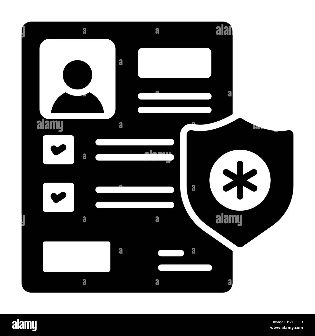 Data Security Data Protection Premium Quality Vector Illustration Concept Glyph Icon Symbol
