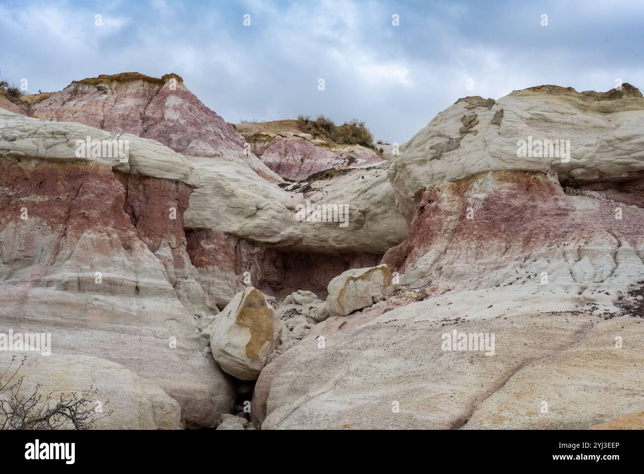 Colorful clays at Paint Mines Interpretive Park, Calhan, Colorado Stock ...