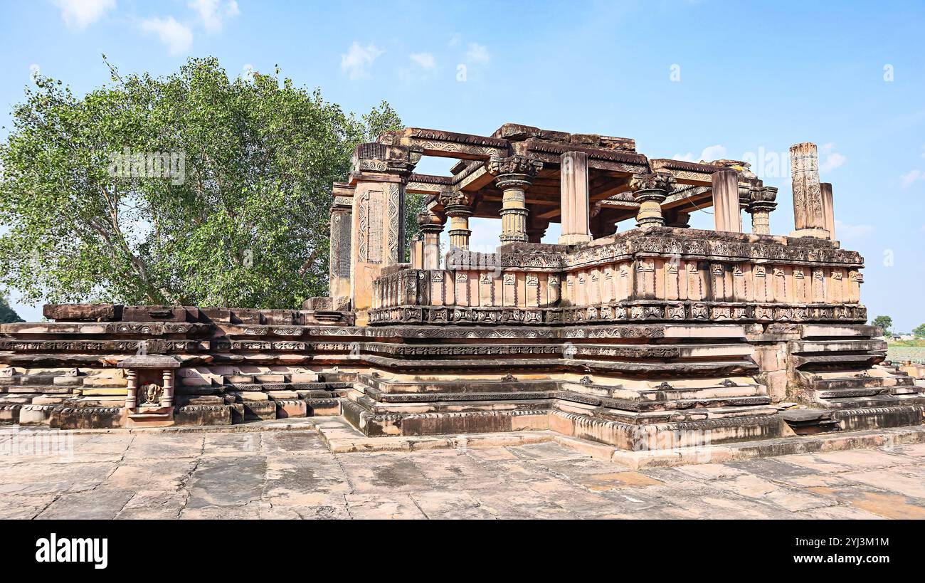 View of an ancient 12th-century Chandela dynasty temple dedicated to ...