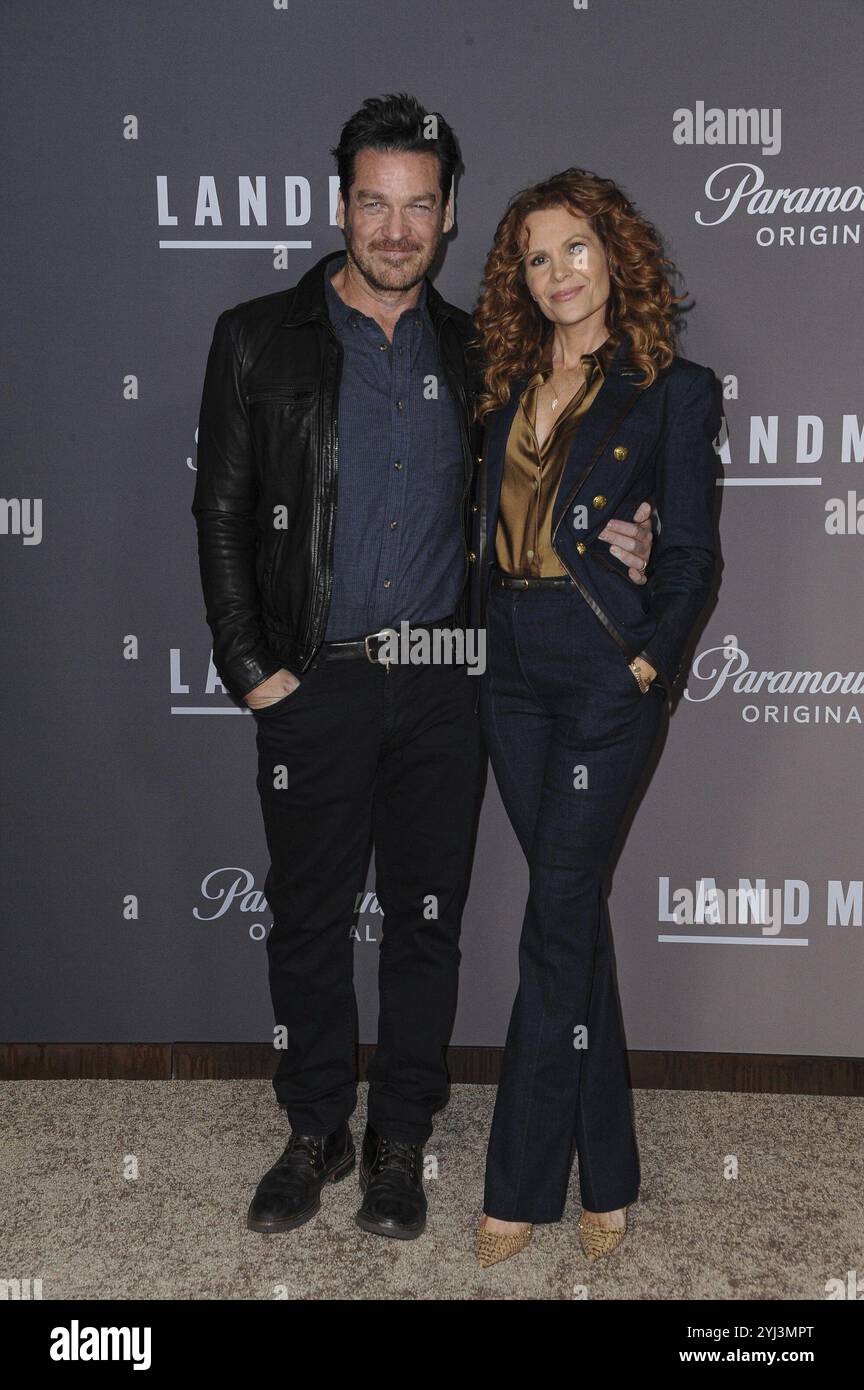 Ca. 12th Nov, 2024. Bart Johnson, Robyn Lively at arrivals for LANDMAN ...