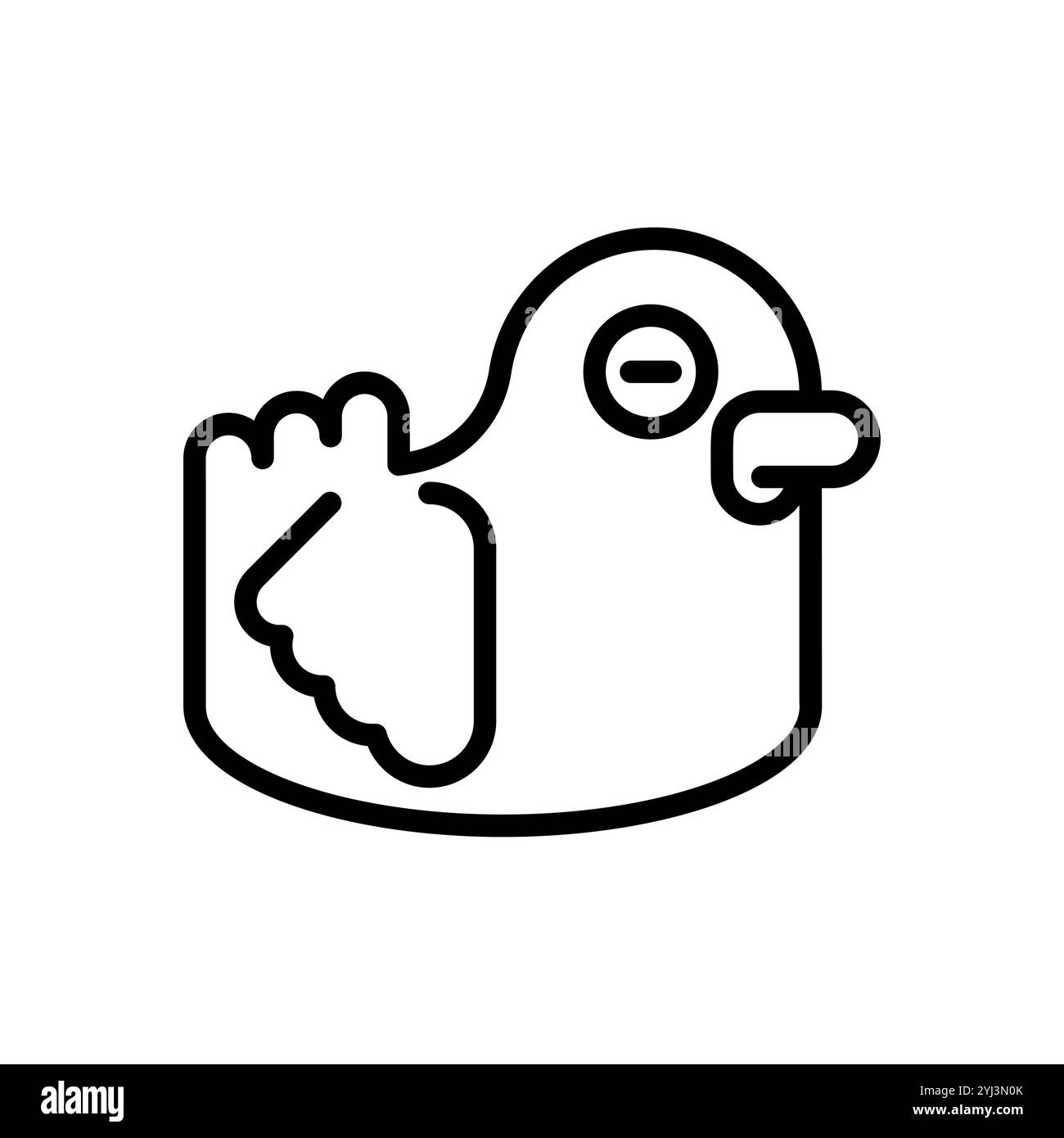 Rubber duck line drawing, sign and symbol Stock Vector Image & Art - Alamy