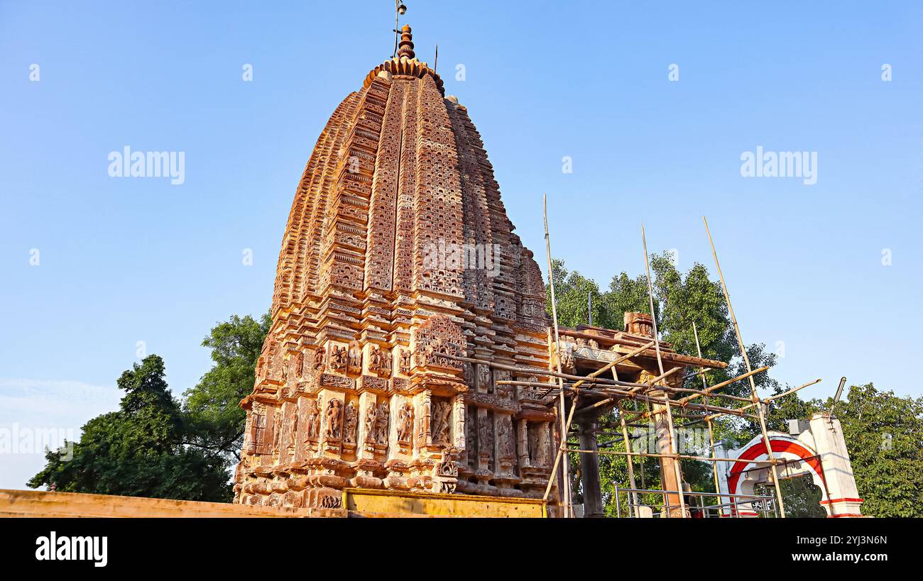 View of Gola Matha, a temple dedicated to Lord Shiva, an 11th-century ...