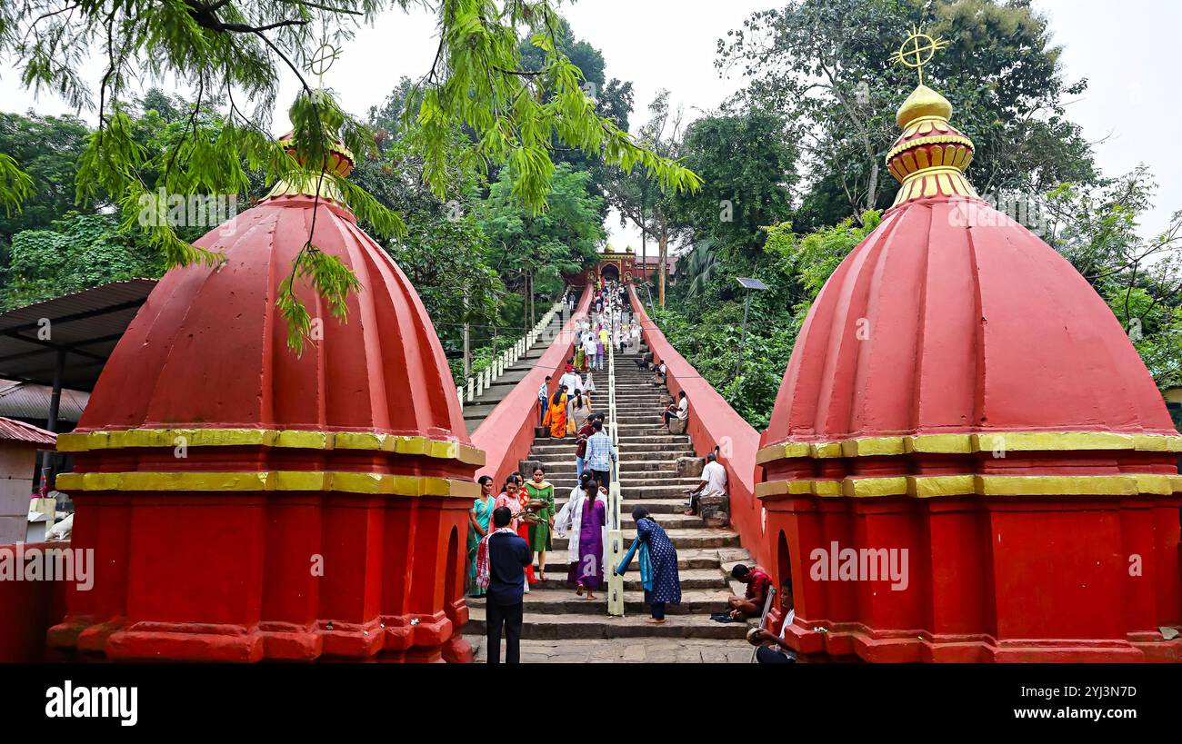 View of Bharat Mata Mandir at Ram Ghat, located in Chitrakoot, Satna ...