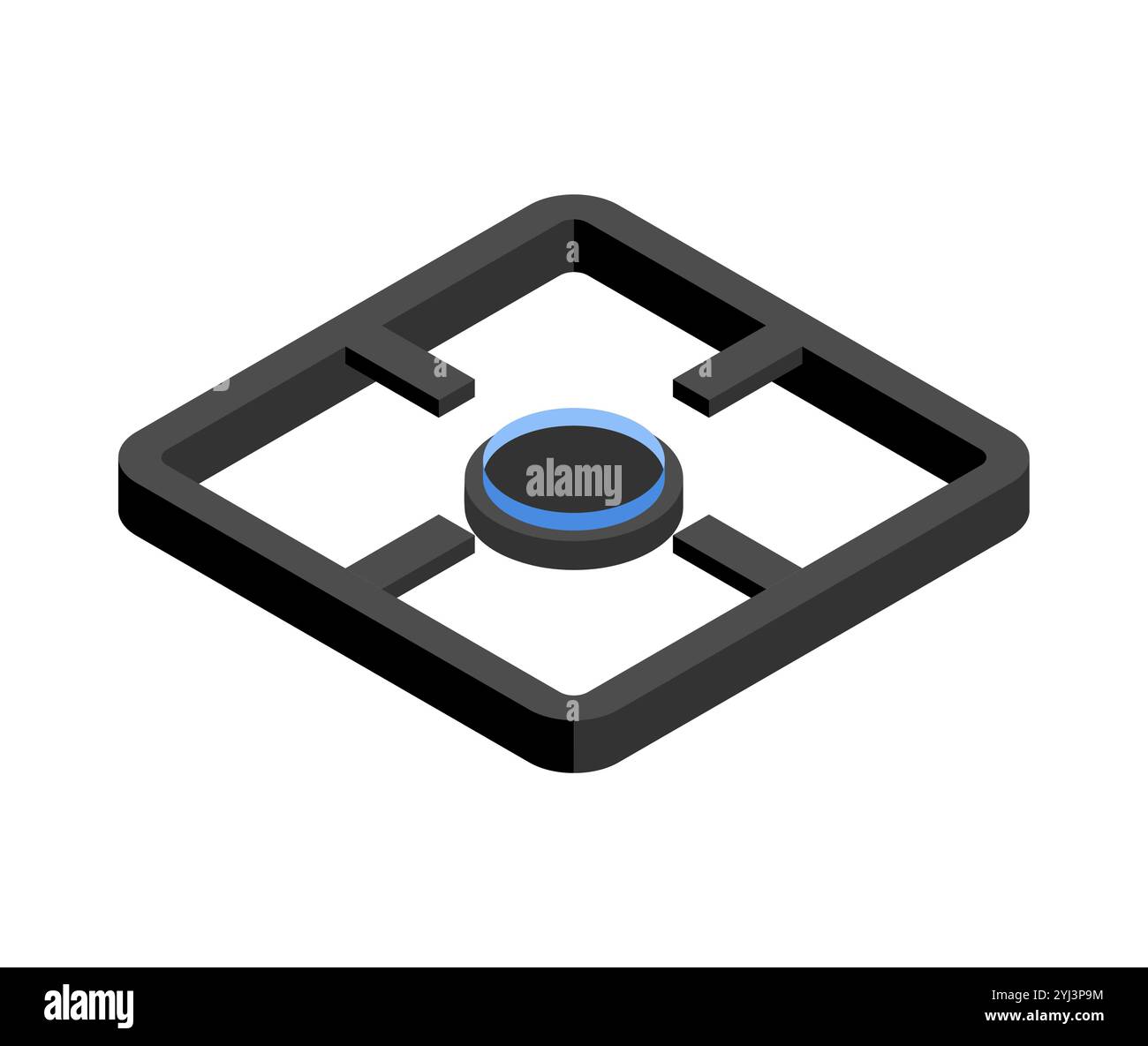 Gas stove cleaning kitchen Stock Vector Images - Alamy