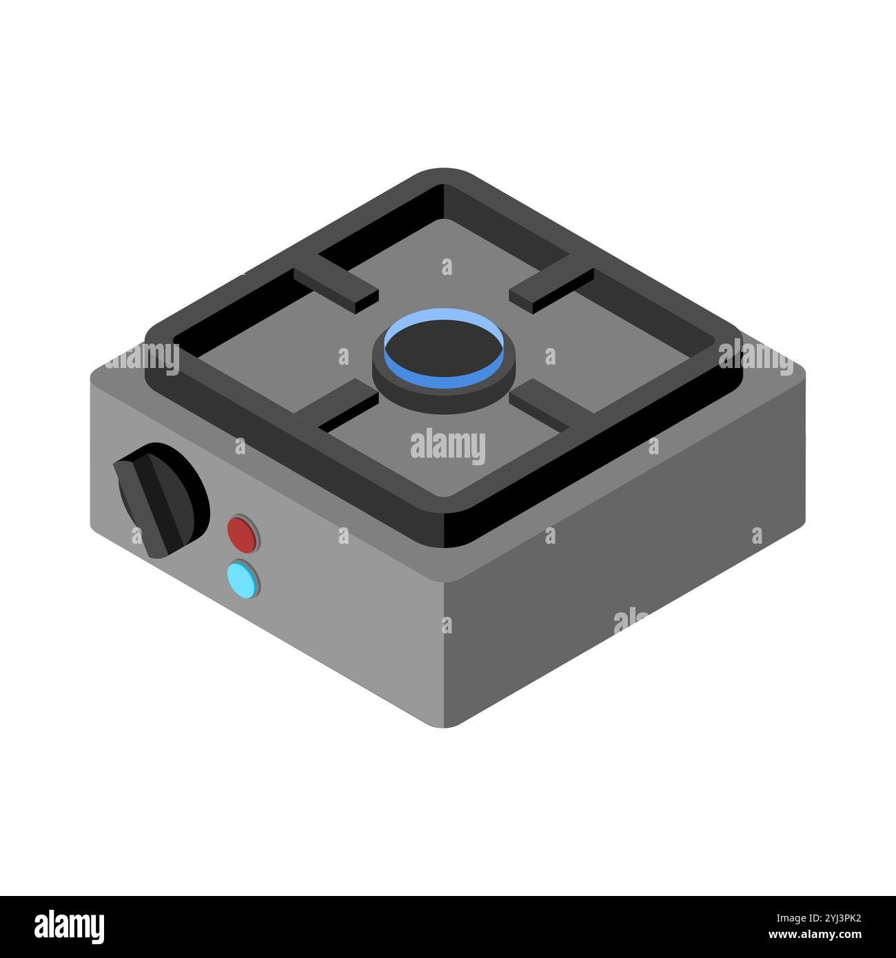 Single burner gas hob Vector illustration Stock Vector Image & Art - Alamy