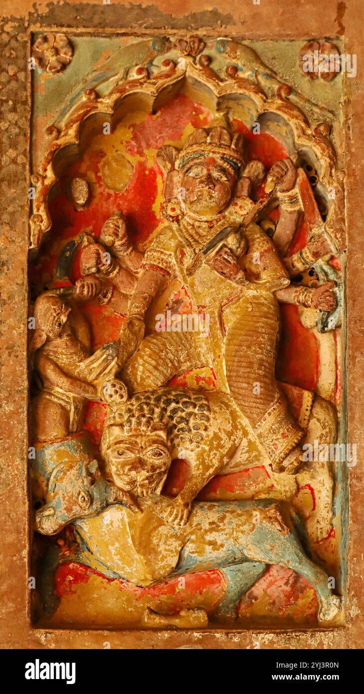 View of the garbhagriha (sanctum sanctorum) of Ganesh Bagh Temple ...