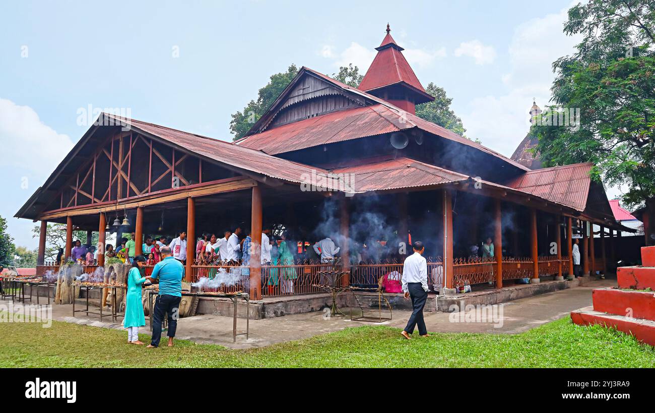 Small temple dome within the campus of Hayagriva Madhava Temple ...